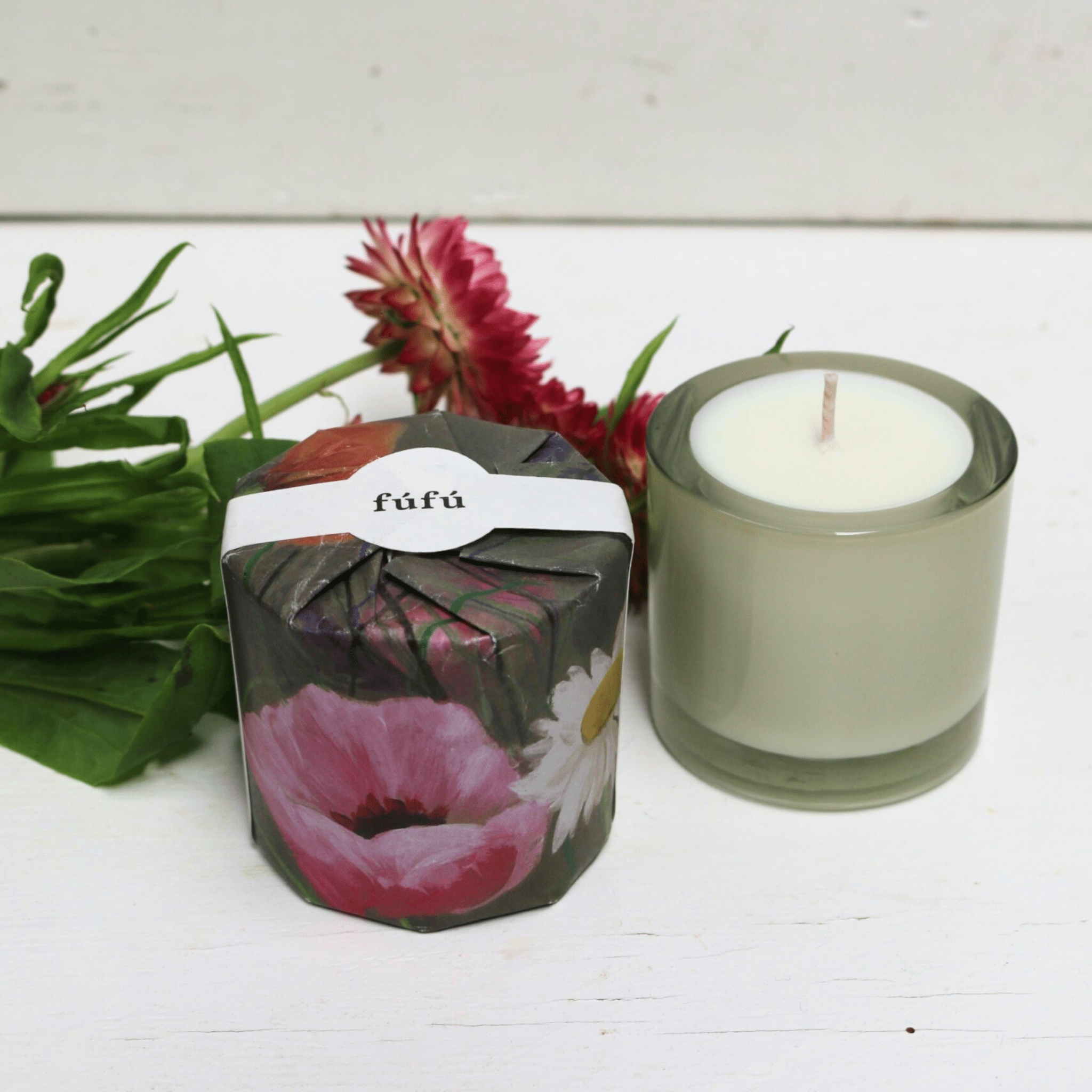 Fú Fú - Autumn Walk Dried Flower Candle - The Flower Crate