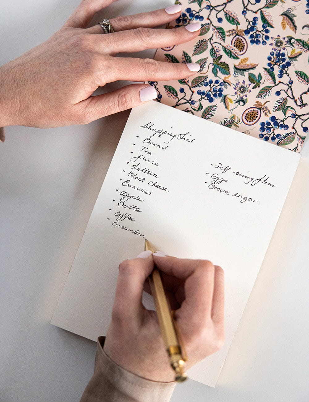 Bespoke Letterpress - Huckleberry Desk Jotter - The Flower Crate