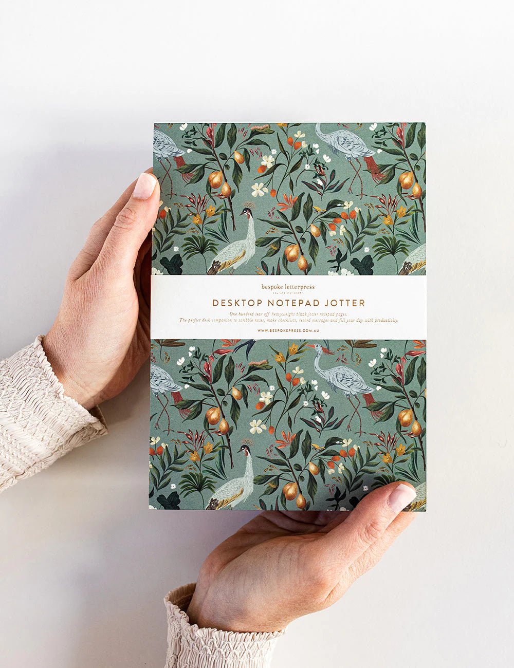 Bespoke Letterpress - Juniper Notepad Jotter - The Flower Crate