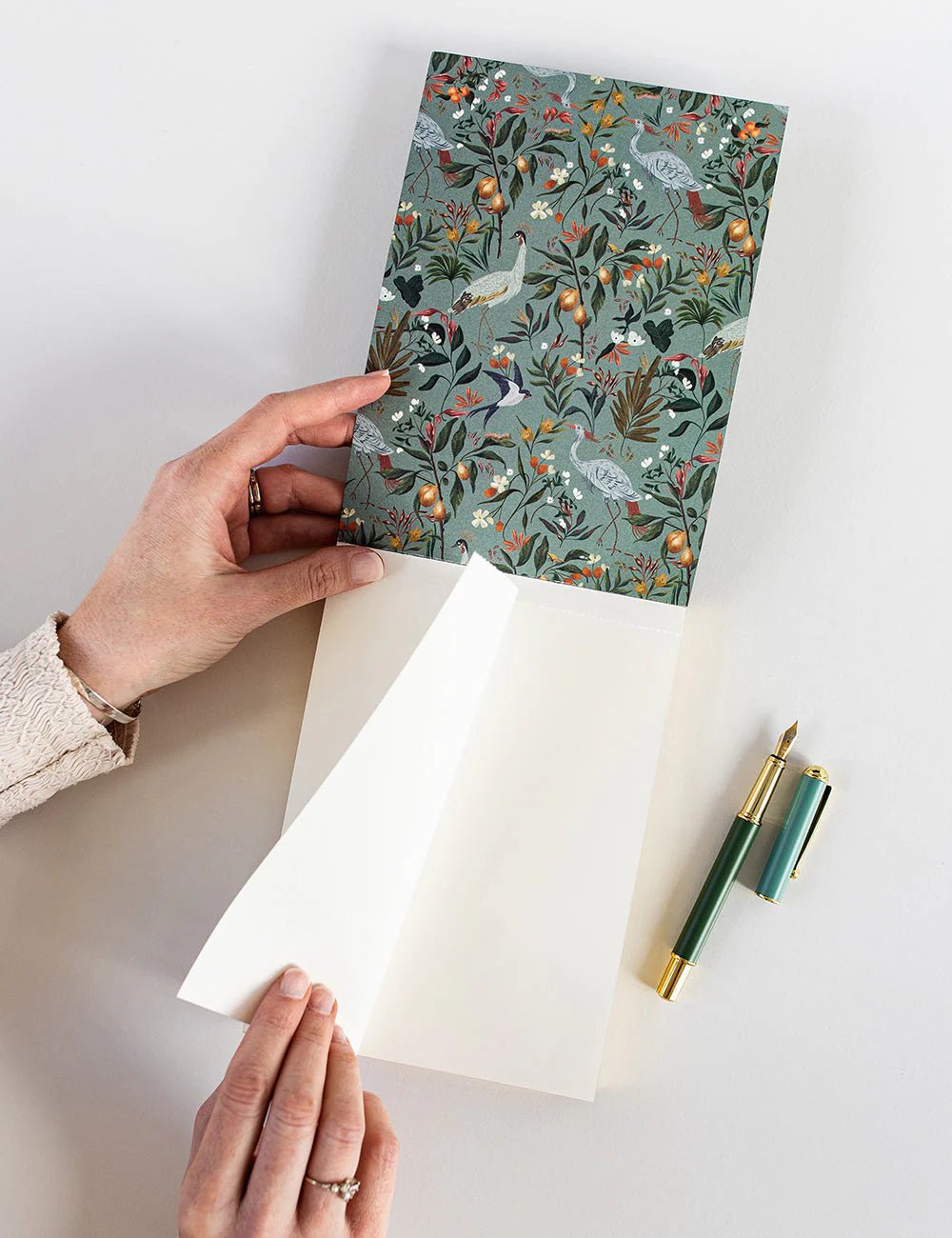 Bespoke Letterpress - Juniper Notepad Jotter - The Flower Crate